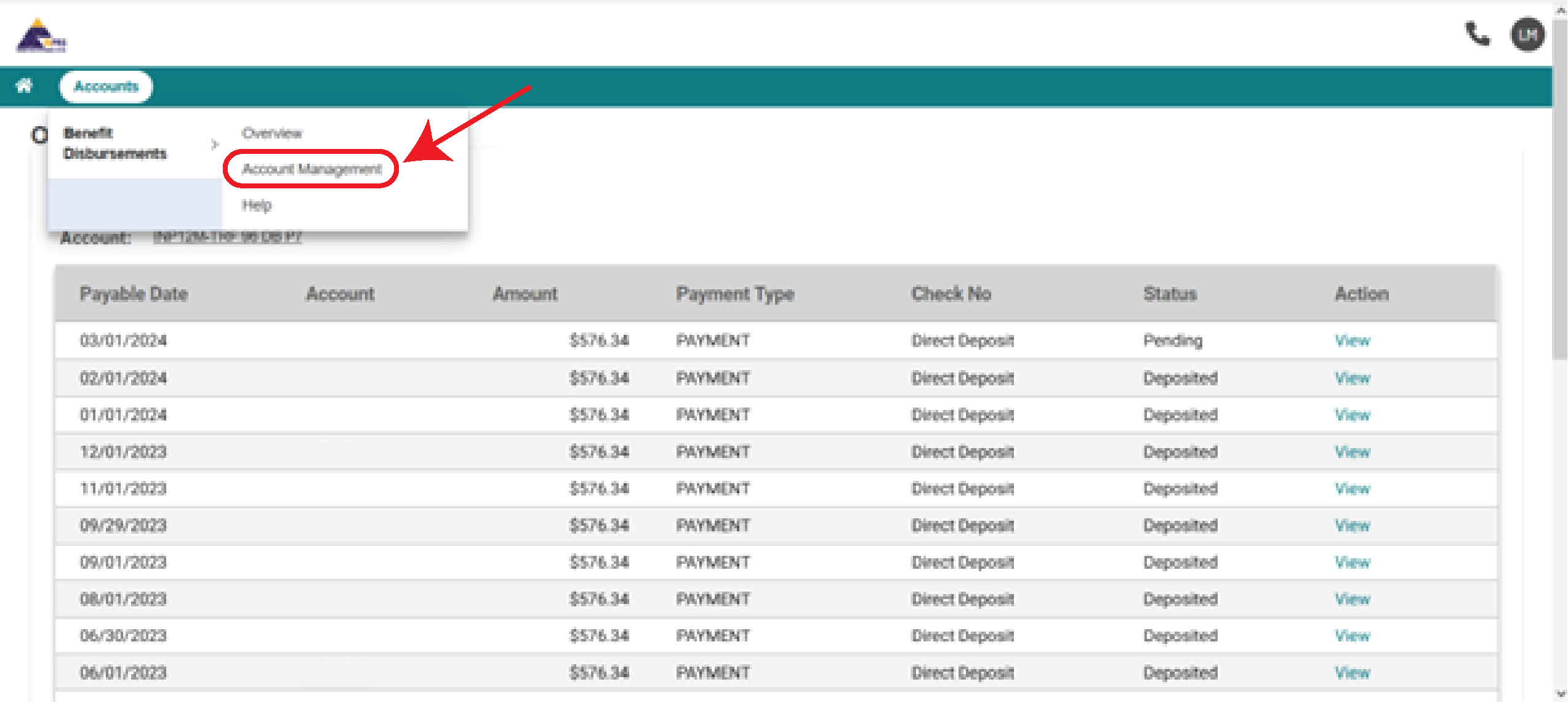 How do I update the direct deposit of my retirement benefit with my new bank account information ...